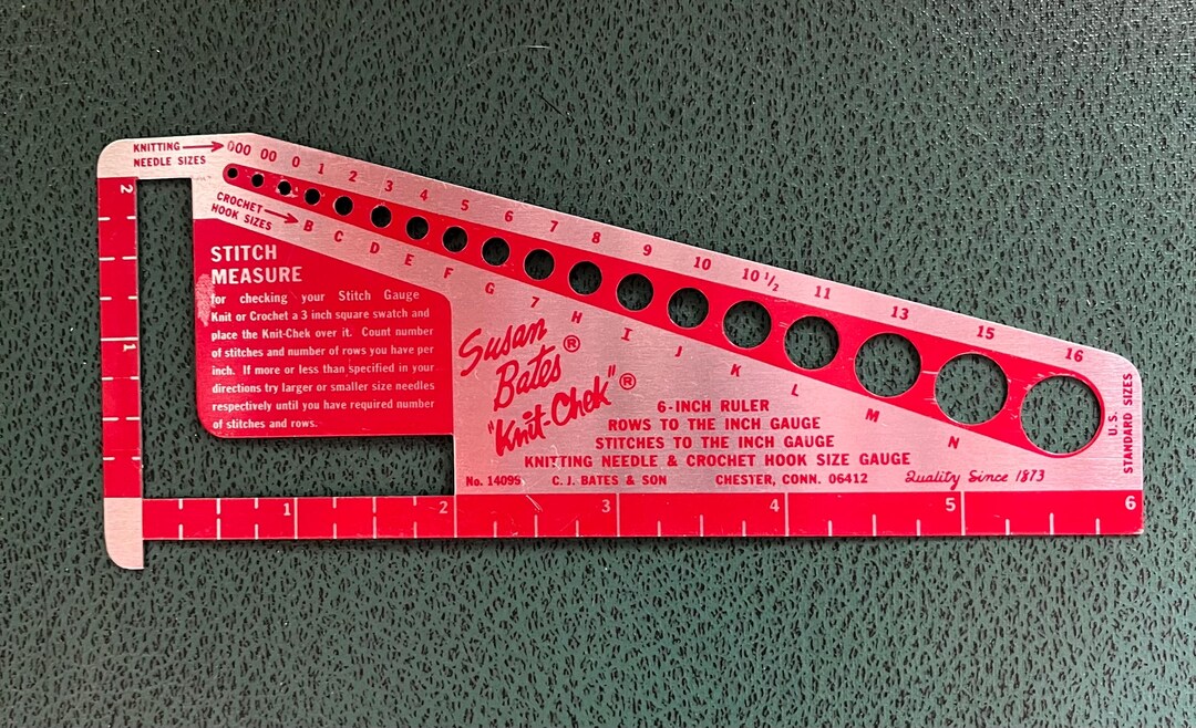Susan Bates “knit-check” Multi Tool for Crocheting and Knitting - Etsy
