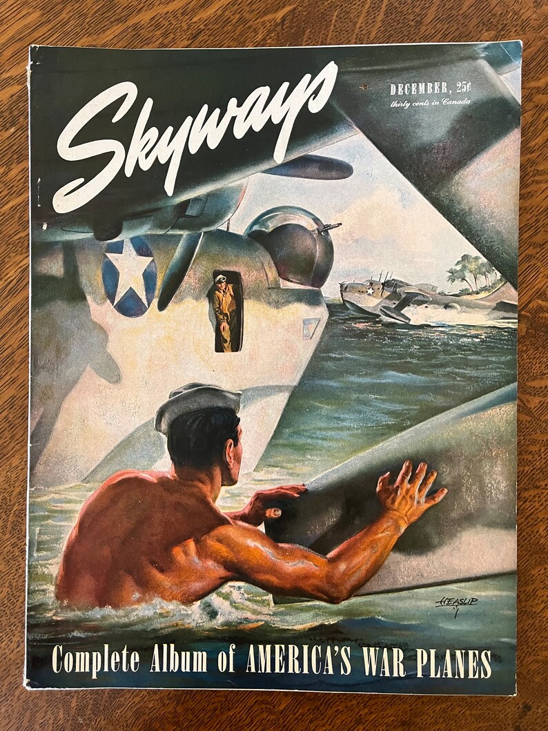 Vintage Rare Skyways Magazine 1942 Vol.1, No.2 Complete Album of Americas War Planes - Etsy