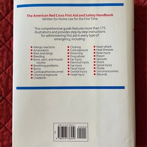 The American Red Cross First Aid & Safety Handbook 1992 by Kathleen A ...