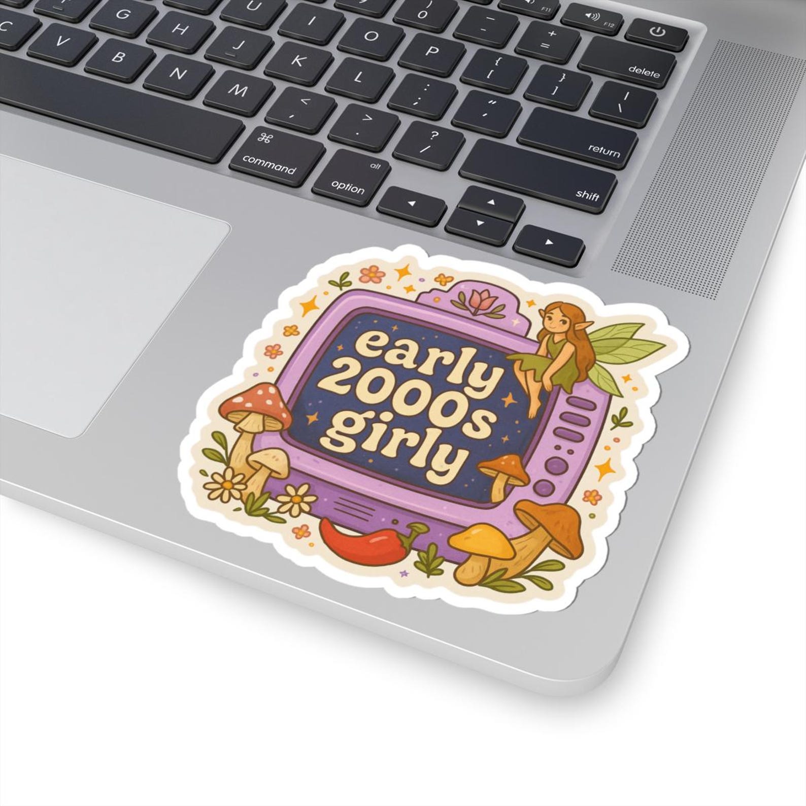 Early 2000s Girly Kiss-cut Stickers, Cute Retro Decor, Laptop Decals ...