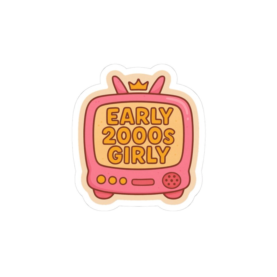 Early 2000s Girly Kiss-cut Stickers, Fun Laptop Decals, Retro Aesthetic ...