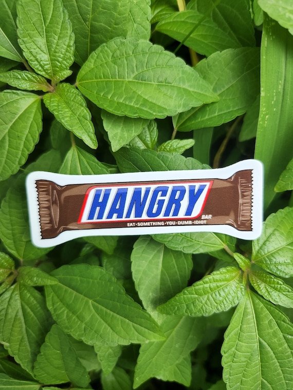Hangry Vinyl Sticker - Etsy