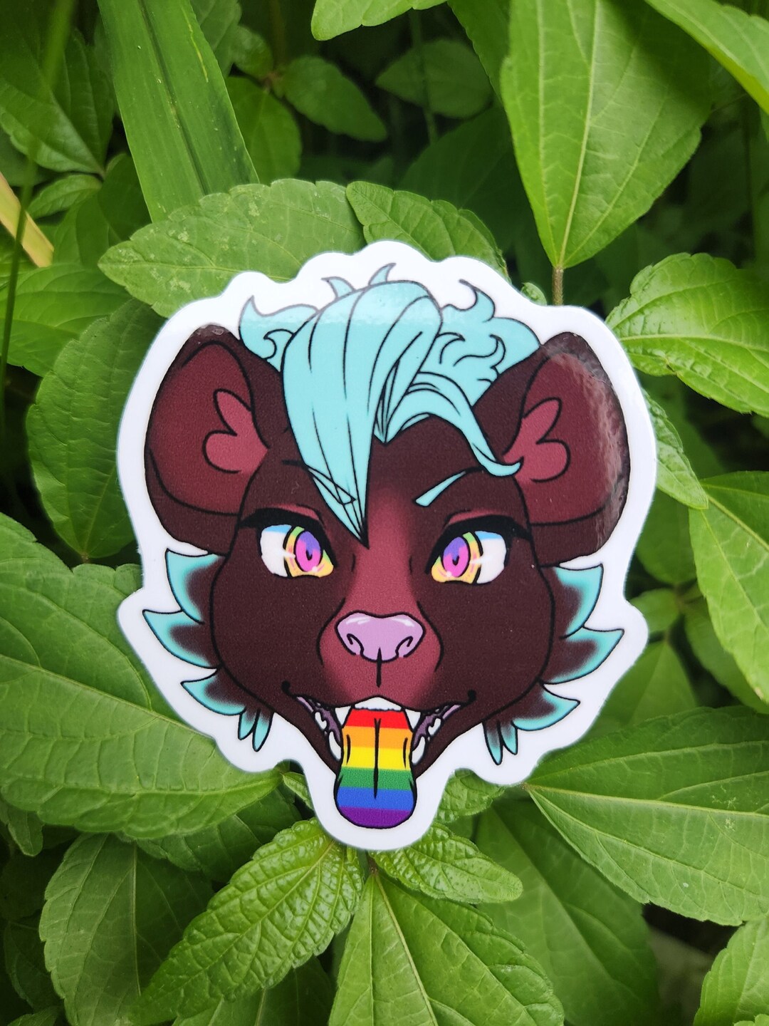 Pride Tongue Vinyl Sticker, LGBTQ Furry Waterproof Decal, Sturdy Gay ...