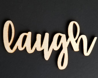 Laugh word | Etsy