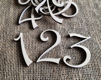 Wooden numbers | Etsy