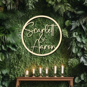 Couples Name Sign, Two Names Sign, Engagement Party Sign, Large Name ...