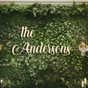 Last Name Sign, Family Name Signs, Wedding Décor Sign, Family Sign Wood ...
