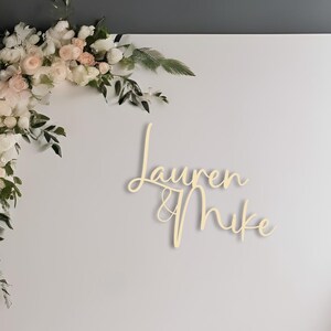 Engagement Sign, Couples Name Sign, Two Names Sign, Engagement Party ...
