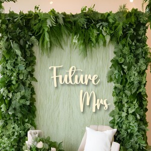 Future Mrs Wood Sign, Bridal Shower Backdrop, Future Mrs Backdrop Sign ...