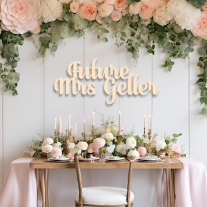 Future Mrs, Bridal Shower Signs, Future Mrs Last Name Wood Sign, Bridal ...
