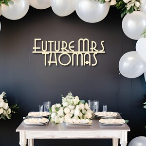 Future Mrs Bridal Shower Sign, Bridal Shower Sign, Future Mrs Last Name ...