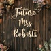 Future Mrs Sign, Bridal Shower Backdrop, Future Mrs Custom, Bridal ...
