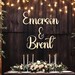 Engagement Sign, Couple Names Sign, Wedding Backdrop Sign, Custom ...