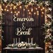 Engagement Sign, Couple Names Sign, Wedding Backdrop Sign, Custom ...
