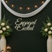 Engagement Party Sign, Engaged and Excited Sign, Engagement Gift Idea ...