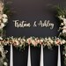 Double Name Sign, Couples Name Sign, Wedding Backdrop Sign, Custom ...
