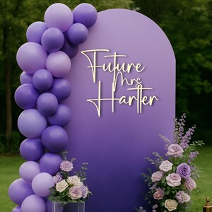 Future Mrs Sign, Bridal Shower Custom, Future Mrs Last Name Wood Sign ...