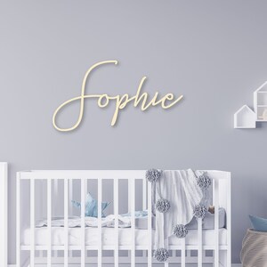 Baby Sign, Above the Crib Sign, Baby Name Cut Out, Custom Name Nursery ...
