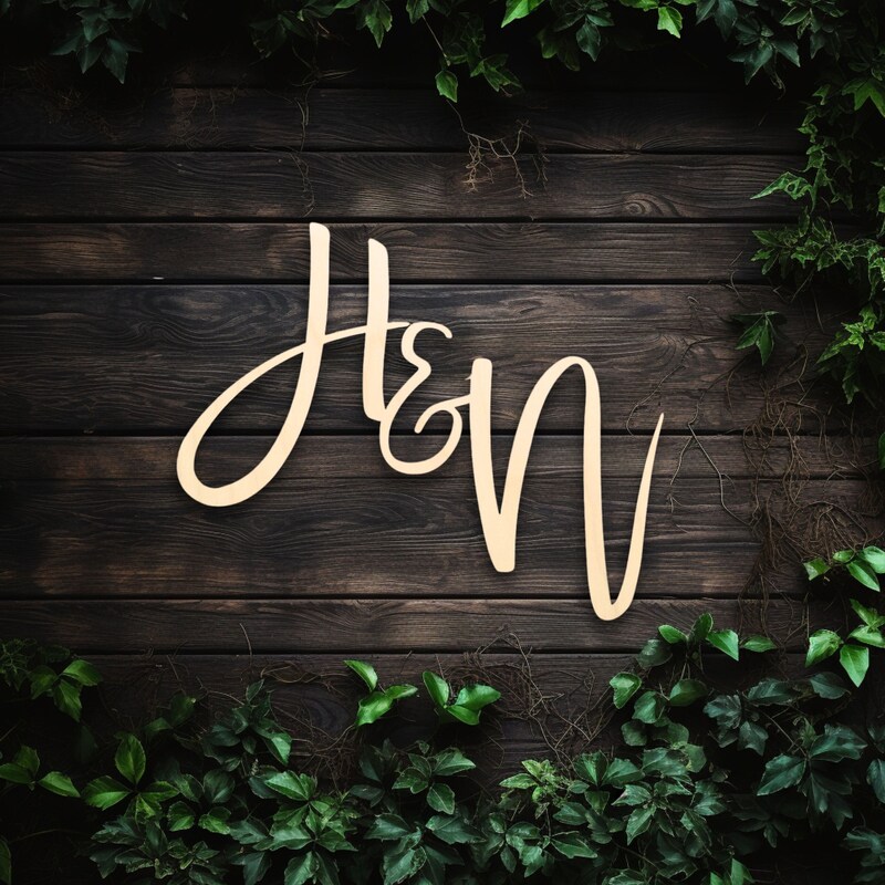 Wood Initials - Etsy