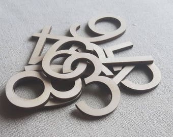 Wooden numbers | Etsy