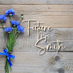 Future Mrs Sign, Bridal Shower Custom, Future Mrs Last Name Wood Sign ...