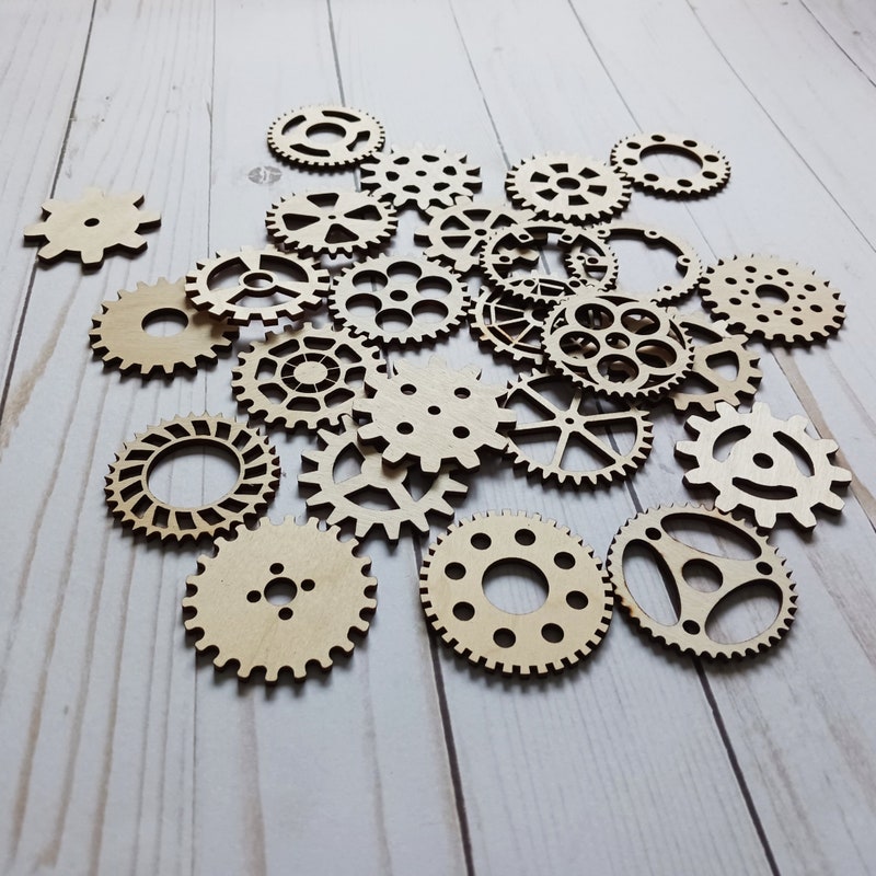 Wooden Gears - Etsy