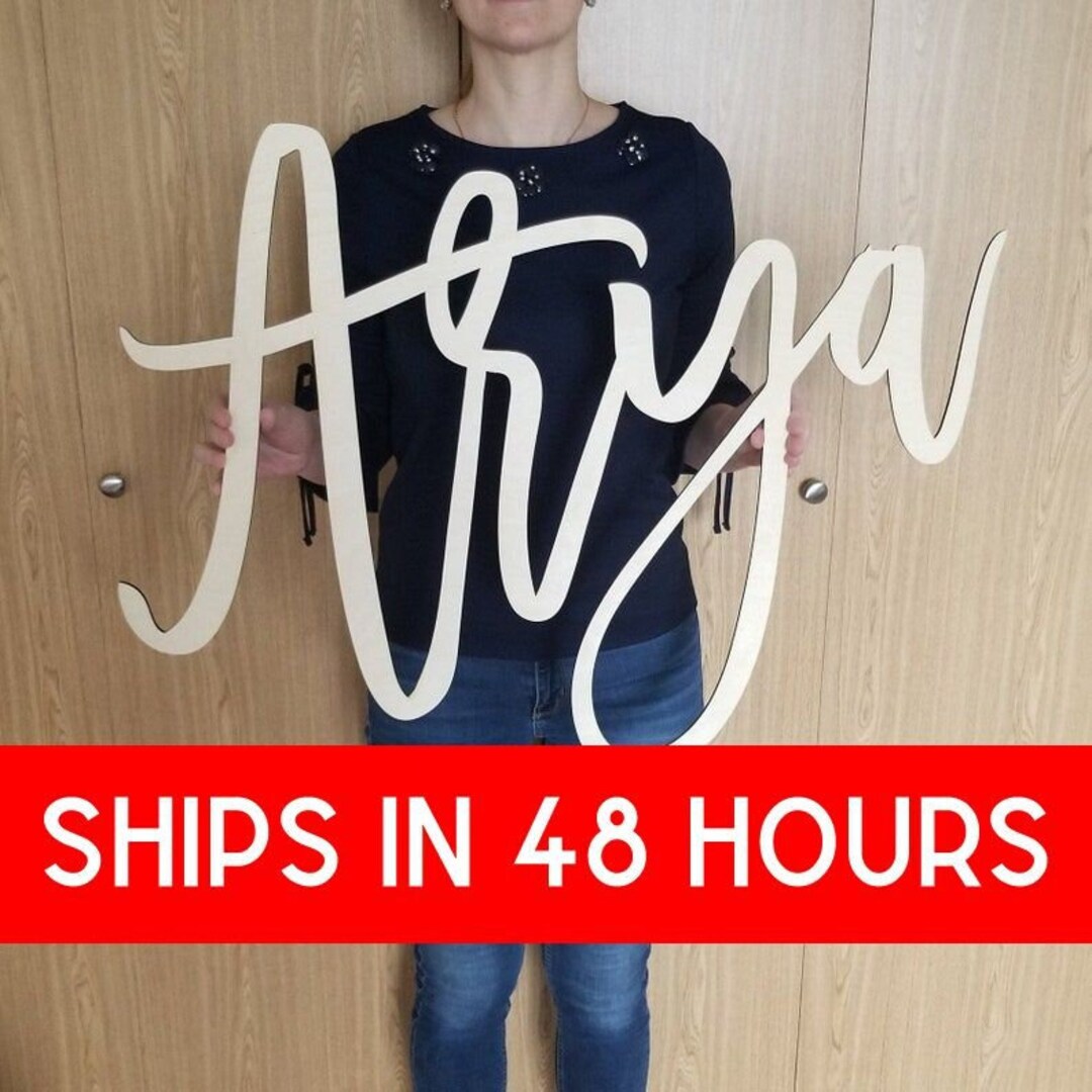 Nursery Name Sign Wood Name Sign Emily Sign Baby Wall Name - Etsy