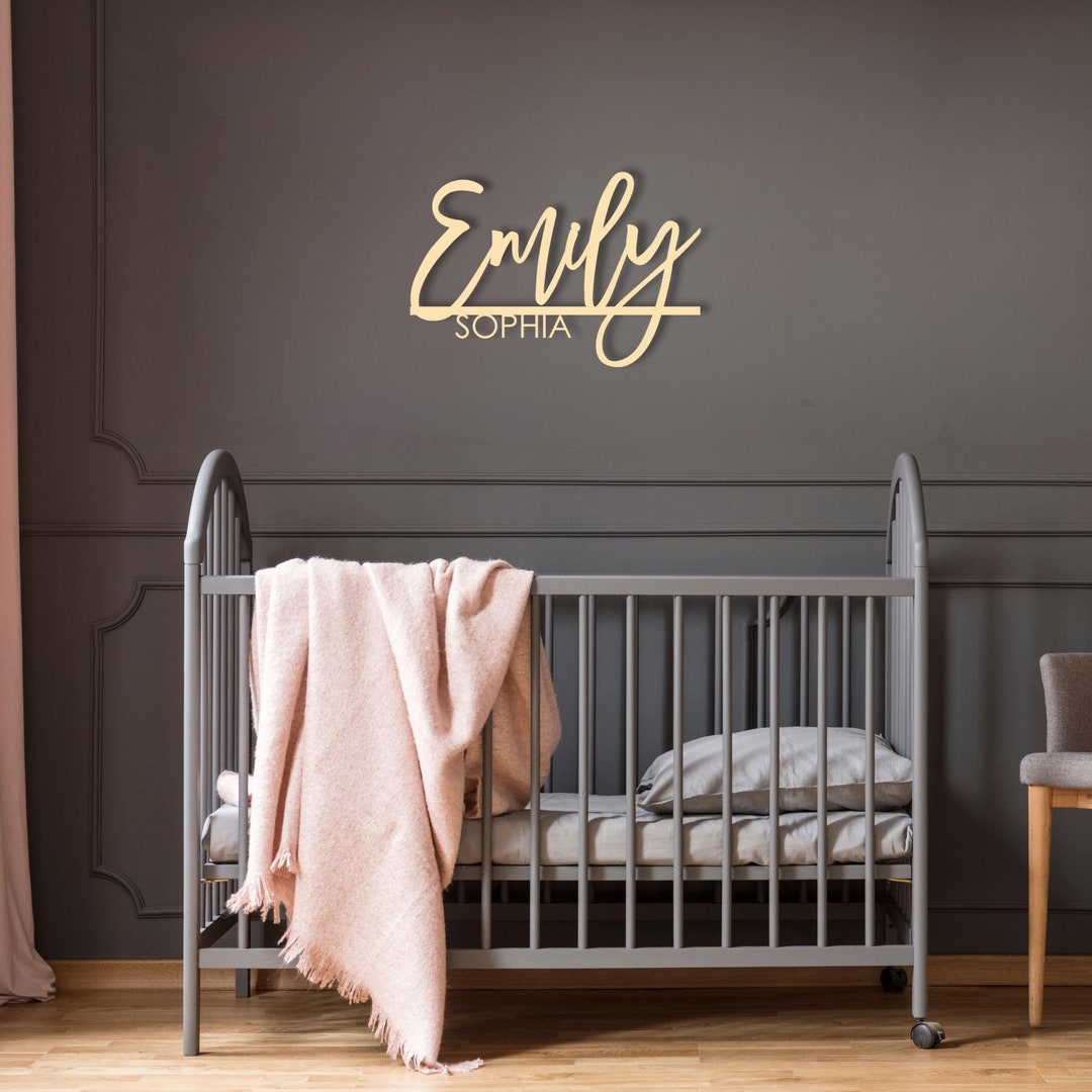 Name Cutout, Nursery Name Crib Sign, Name Sign Boys, Girl Nursery, Crib ...