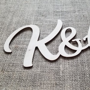 Wood Initial Letters Wooden Monogram Monogram Sign - Etsy Canada