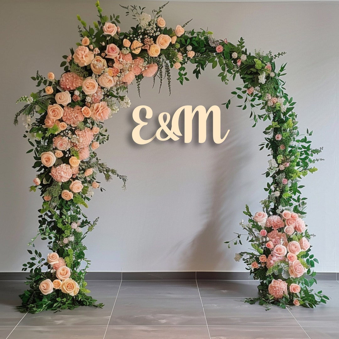 Wedding Initials Monogram, Couple Names, Wedding Initials Sign ...