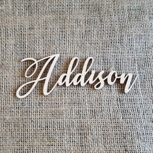 Nursery Name Sign Wood Name Sign Addison Sign Baby Wall - Etsy