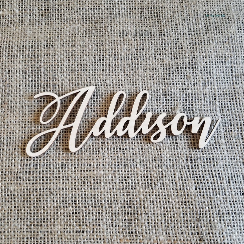 Nursery Name Sign Wood Name Sign Addison Sign Baby Wall | Etsy