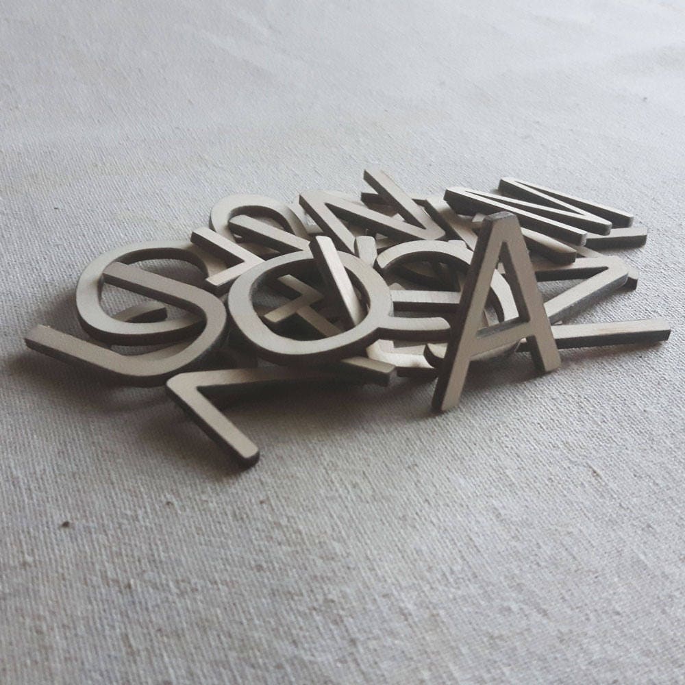 26 Wooden Letters Letters Cutouts Alphabet Letters Wood - Etsy Canada