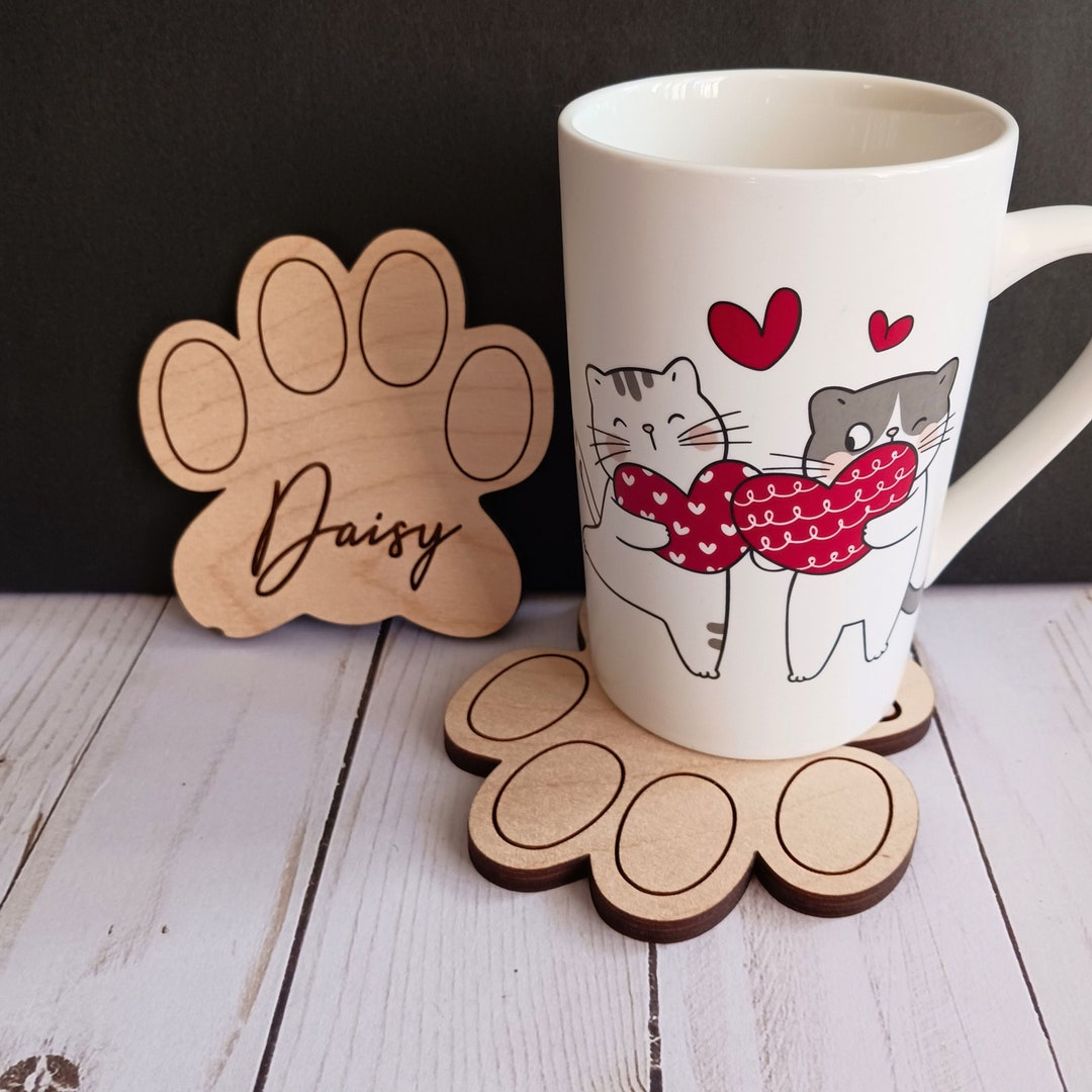 Custom Pet Coasters, Coasters Set, Pet Name Coasters, Pets Gift, Custom ...