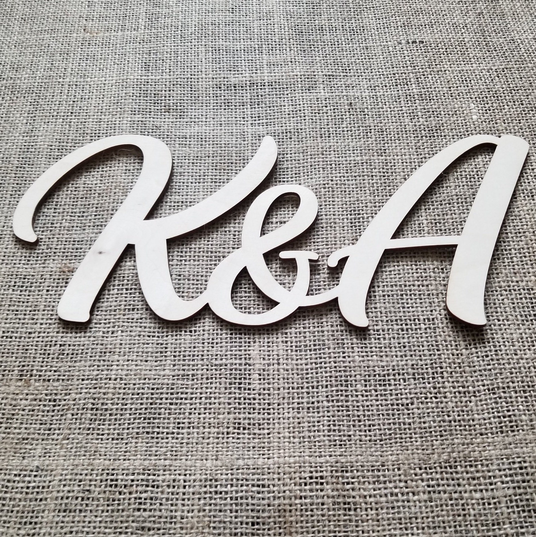 Wood Initial Letters Wooden Monogram Monogram Sign - Etsy Canada