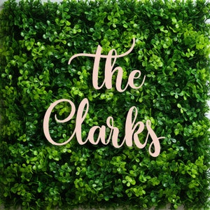 Wedding Sign, Backdrop Sign, Last Name Sign, Family Name Sign, Custom ...