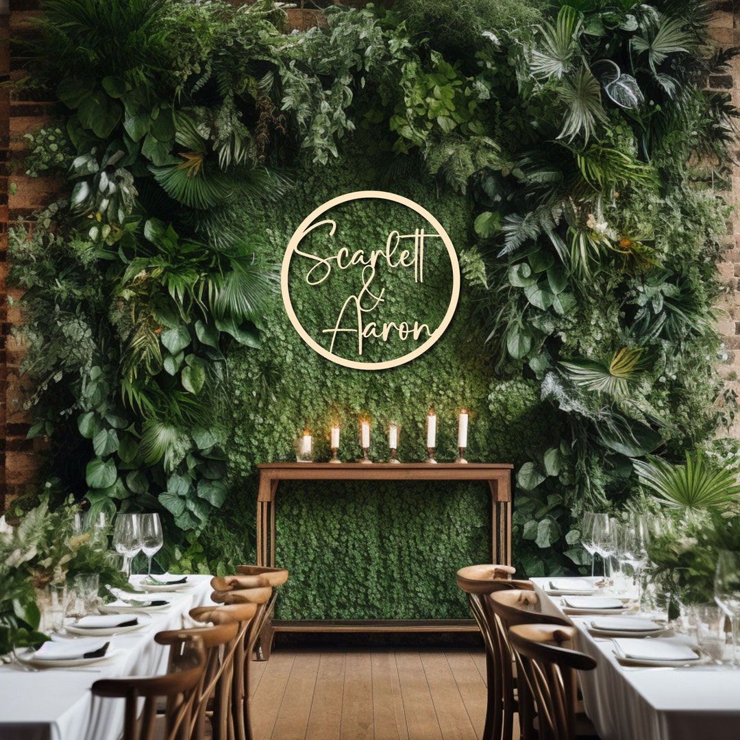 Couples Name Sign, Two Names Sign, Engagement Party Sign, Large Name ...