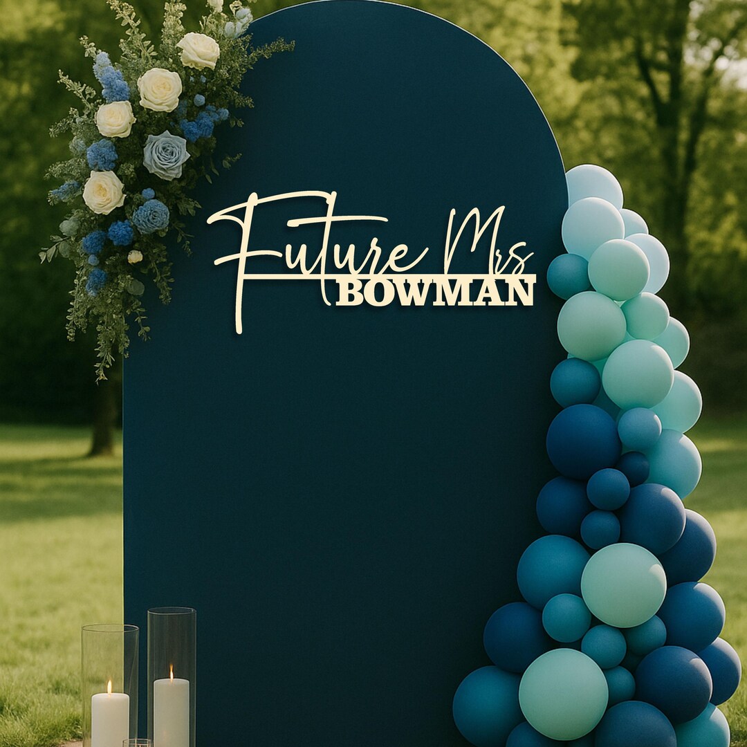Future Mrs Sign, Bridal Shower Backdrop Sign, Bridal Shower Decorations ...