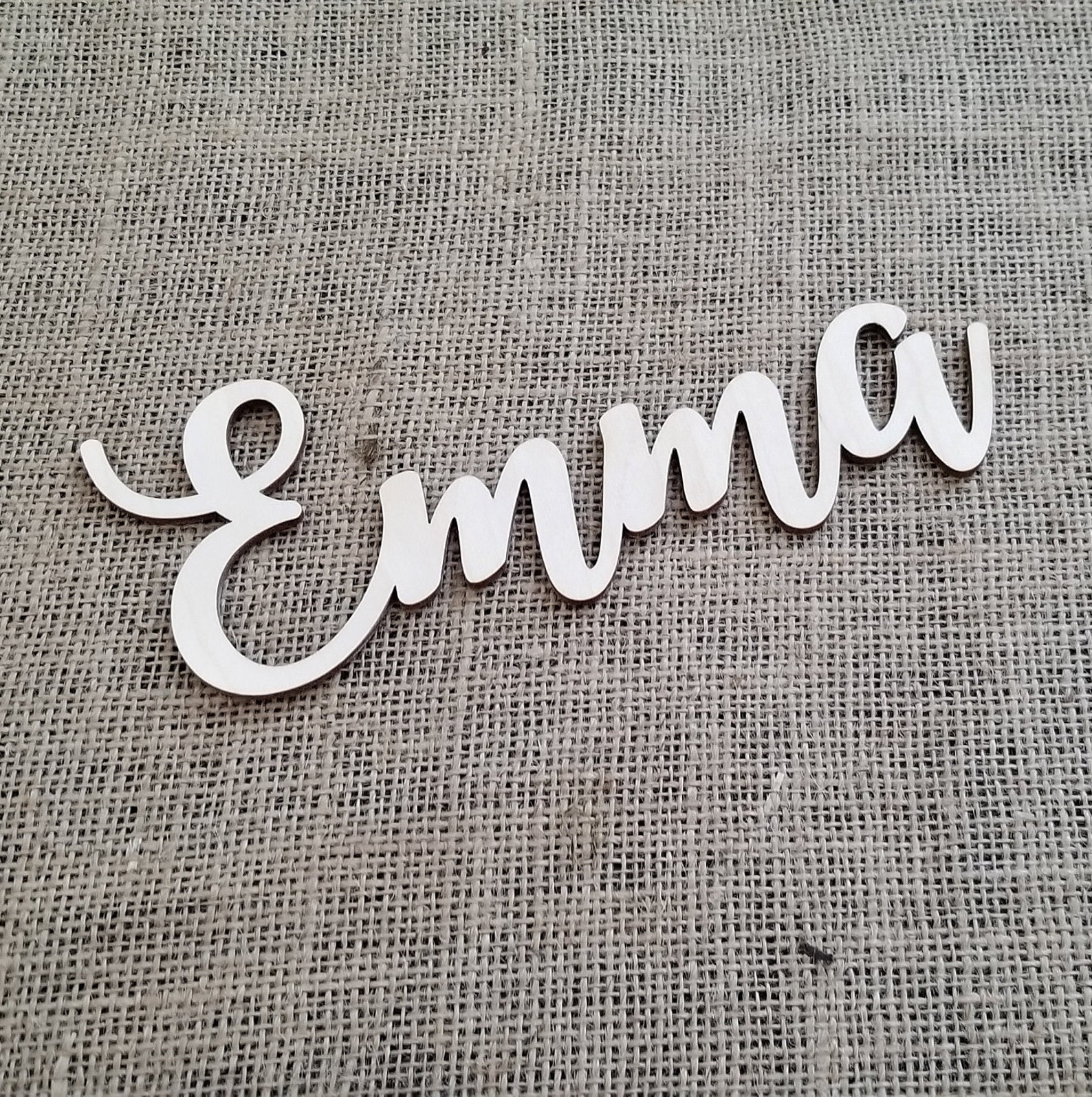 Nursery Name Sign Wood Name Sign Emma Sign Baby Wall Name - Etsy Canada