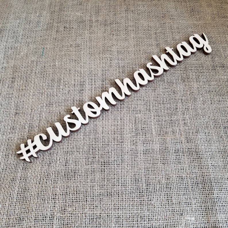 Custom Hashtag Sign Party Hashtag Sign Hash Tag Sign - Etsy