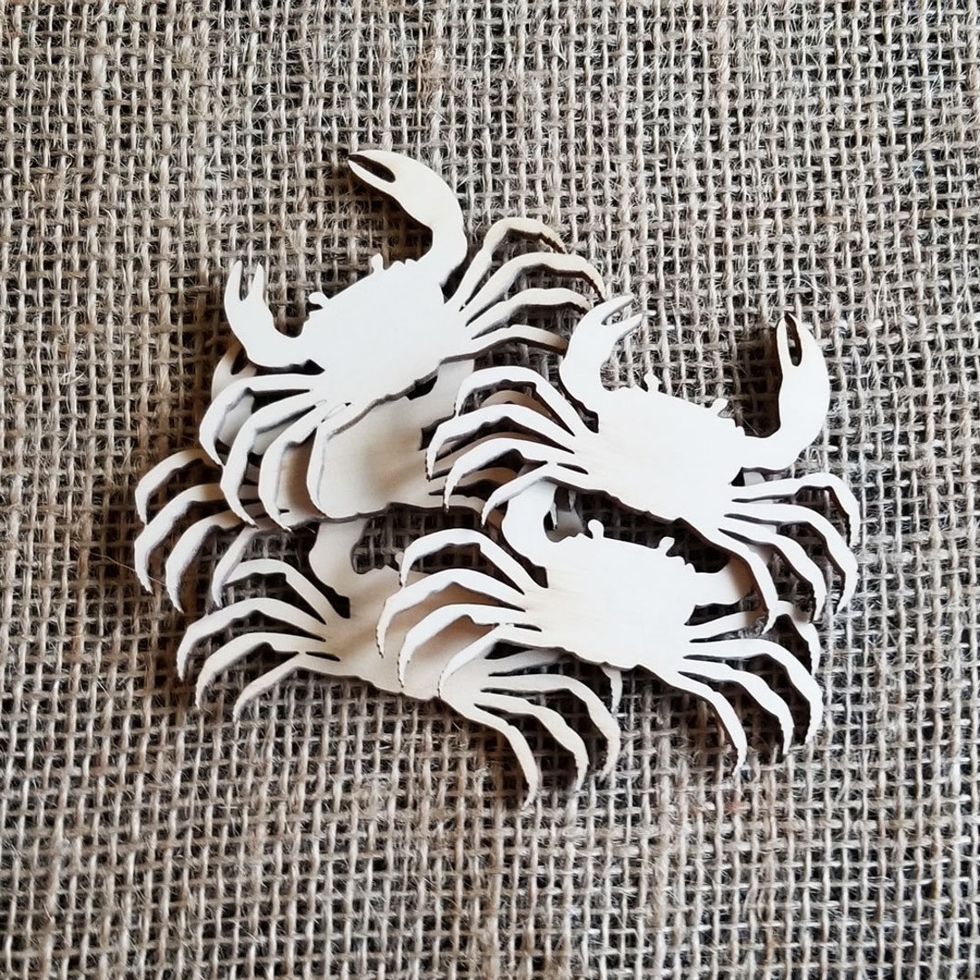 Wooden Crabs Crabs Cutouts Crabs Decorations Beach Charms - Etsy