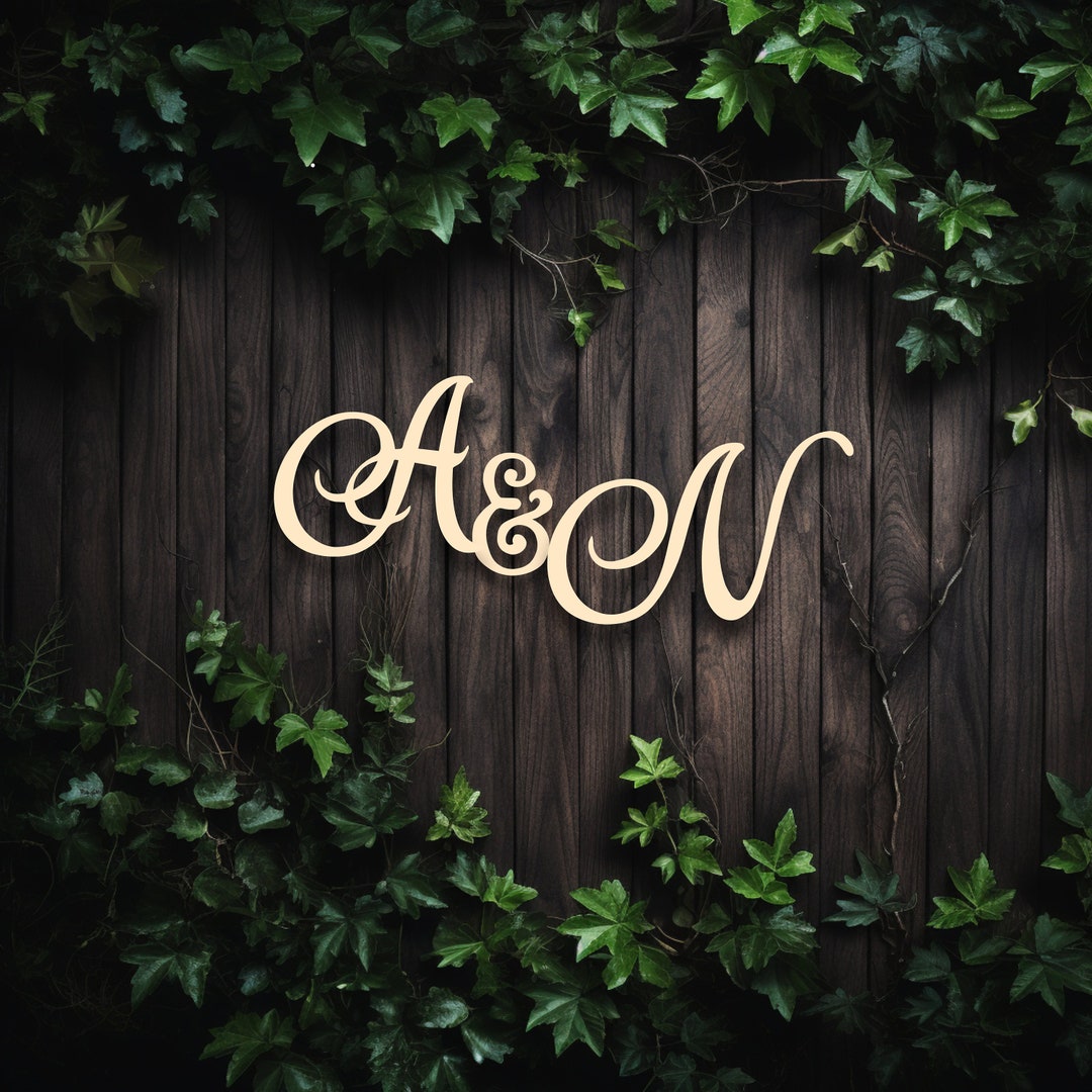 Wedding Sign, Wedding Wood Monogram, Monogram Sign, Wedding Initials ...