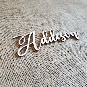 Nursery Name Sign Wood Name Sign Addison Sign Baby Wall - Etsy
