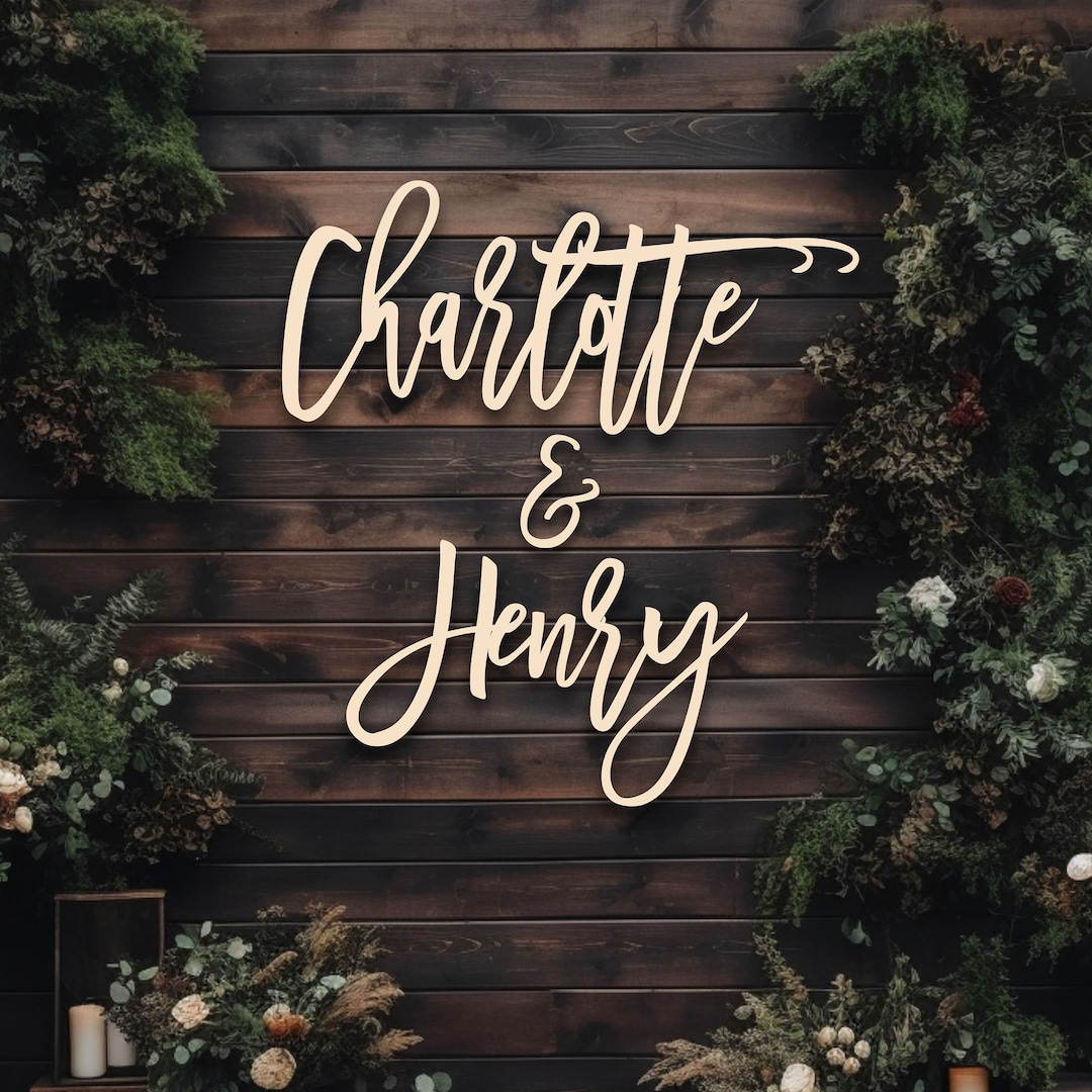 Couples Name Sign, Wedding Backdrop Sign, Custom Wedding Sign ...