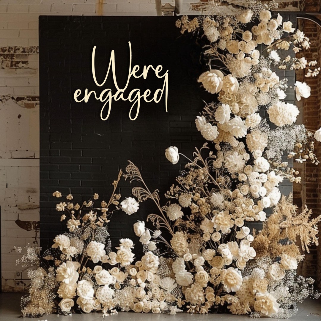 Were Engaged Sign, Engaged Wooden Sign, Engaged Sign for Wall ...