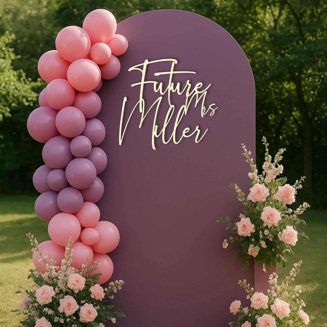 Future Mrs Sign, Bridal Shower Sign, the Future Mrs Last Name Wood Sign ...