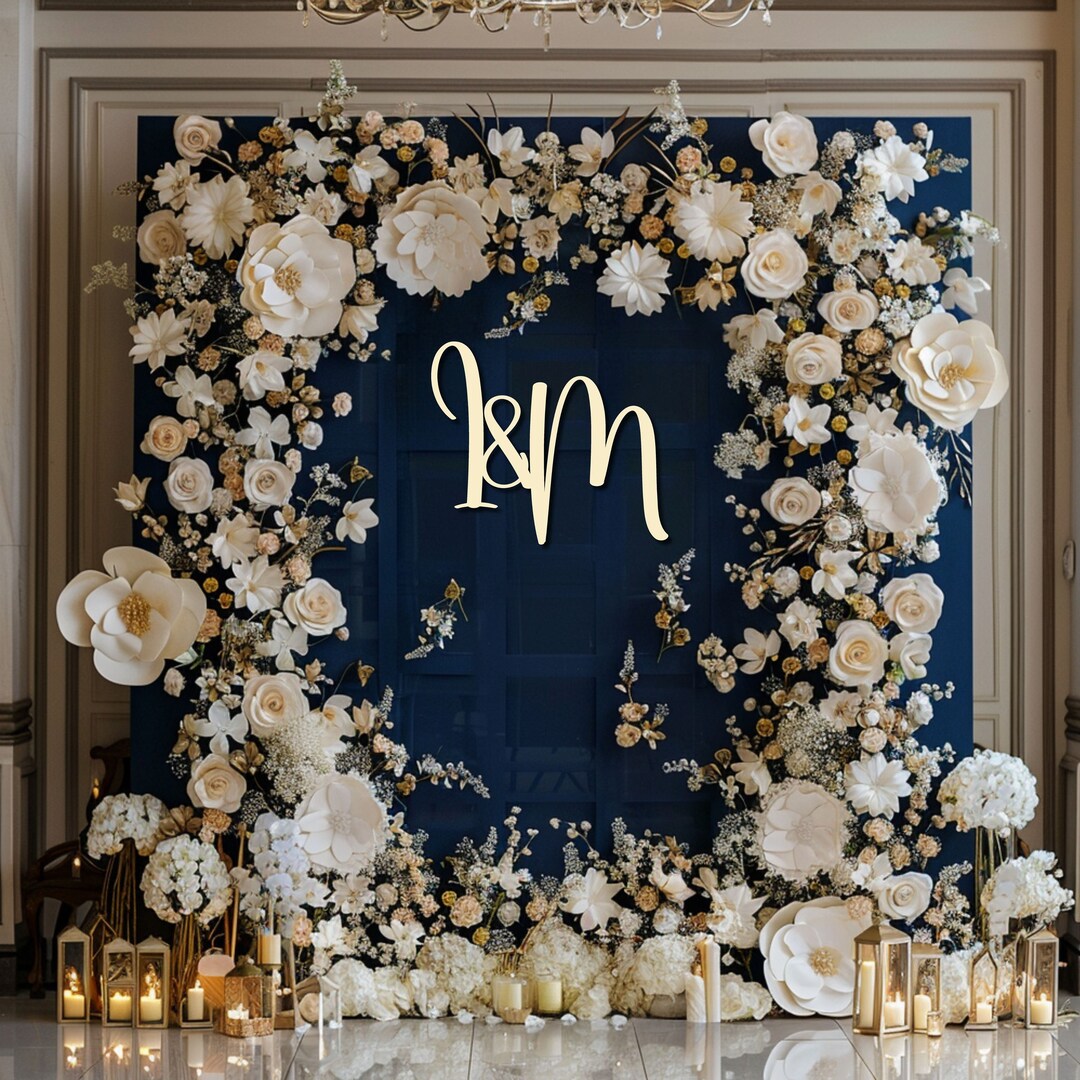 Wedding Initials Sign, Wood Name Initials, Wooden Initials, Wedding ...