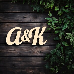 Wedding Initial Sign, Monogram Sign for Wedding, Initials Sign, Wood ...