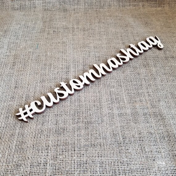 Custom Hashtag Sign Party Hashtag Sign Hash Tag Sign - Etsy