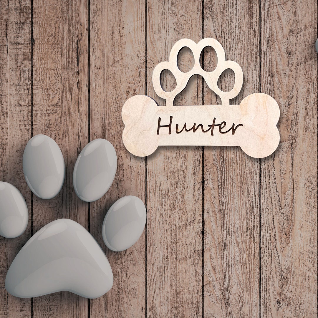 Dog Sign, Custom Dog Sign, Dog Name Sign, Dog Kennel Name Plate, Dog ...